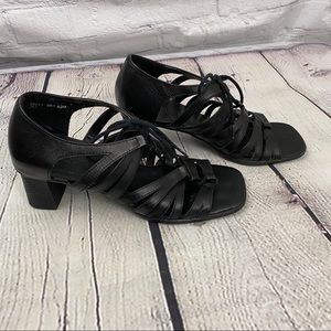 Laura Scott | Shoes | Laura Scott Jill Sandals Black Laceup | Poshmark